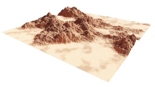 Desert terrain landscape 3D - TurboSquid 1601498