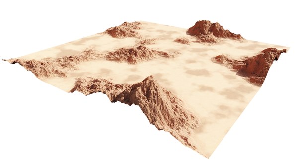 Desert terrain landscape 3D - TurboSquid 1601498