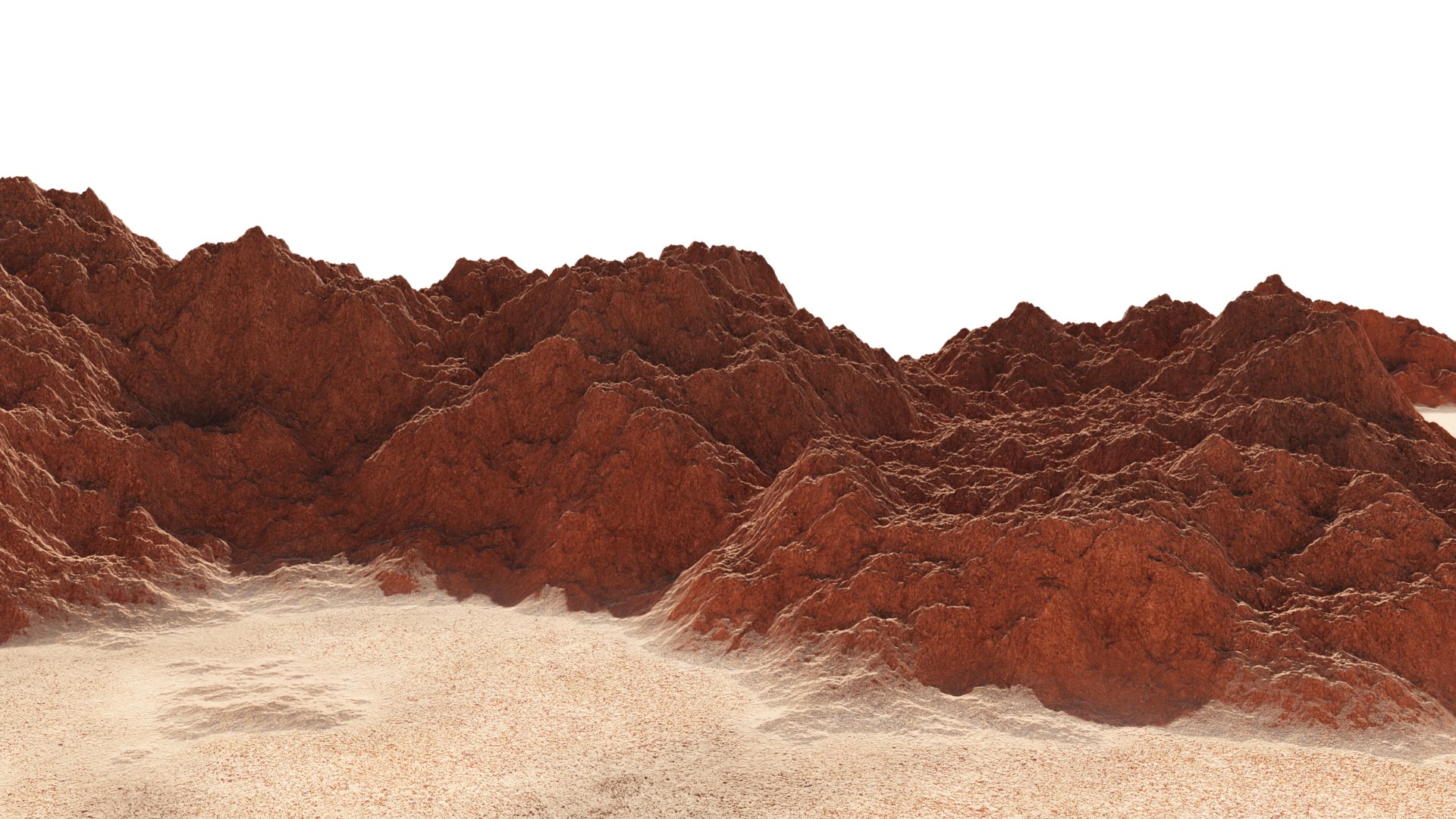 Desert Terrain Landscape 3D - TurboSquid 1601498