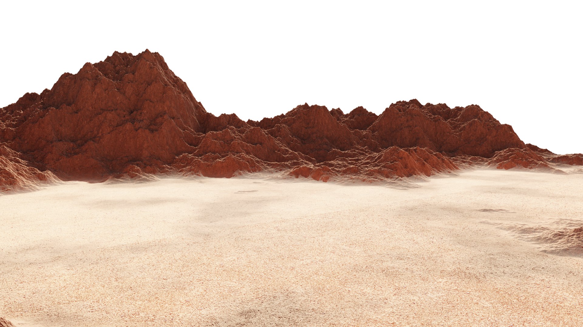 Desert Terrain Landscape 3D - TurboSquid 1601498