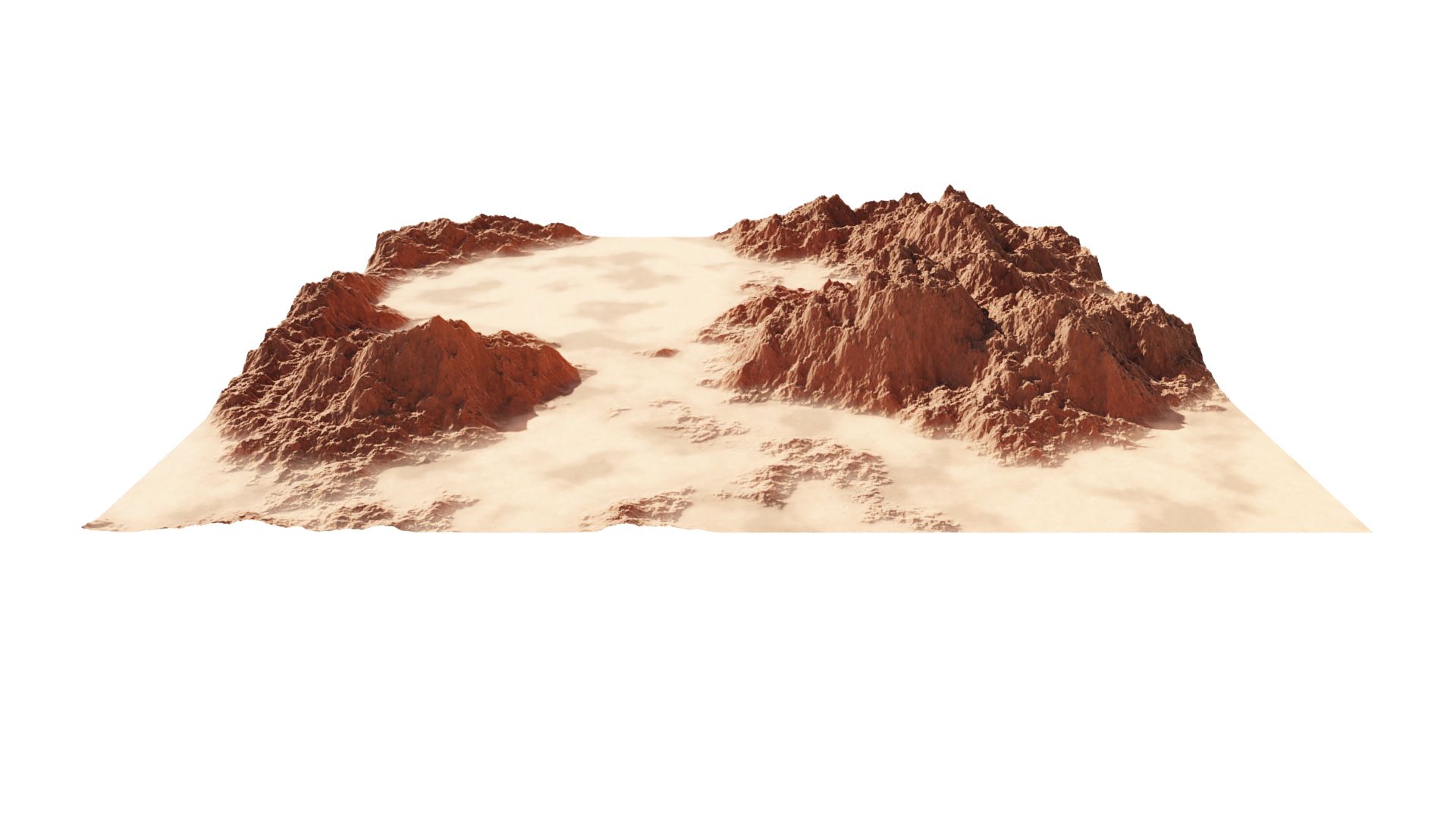 Desert Terrain Landscape 3D - TurboSquid 1601498