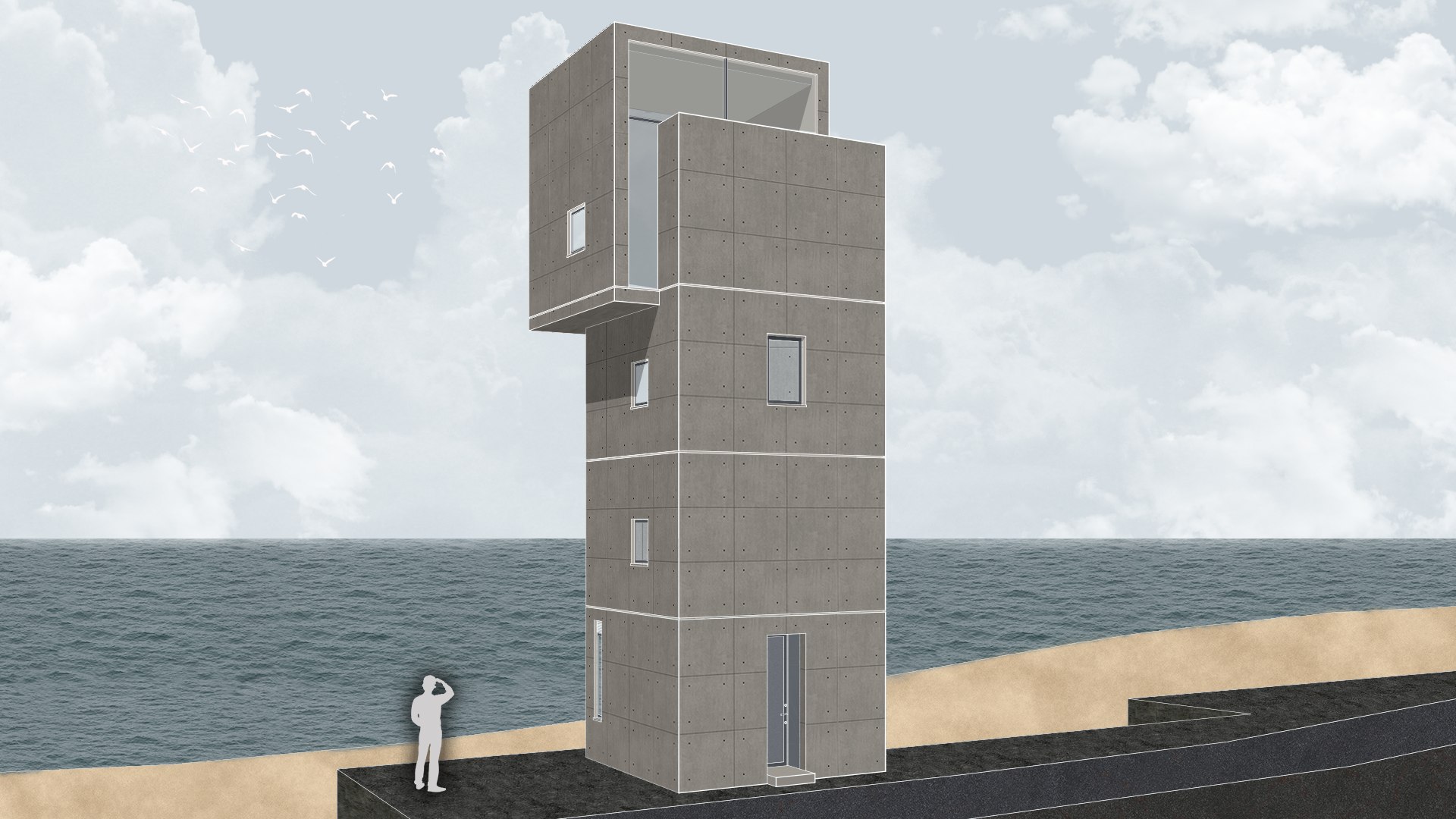 3D House 4x4 Tadao Ando - Casa 4x4 - 3D MODEL - TurboSquid 2385398