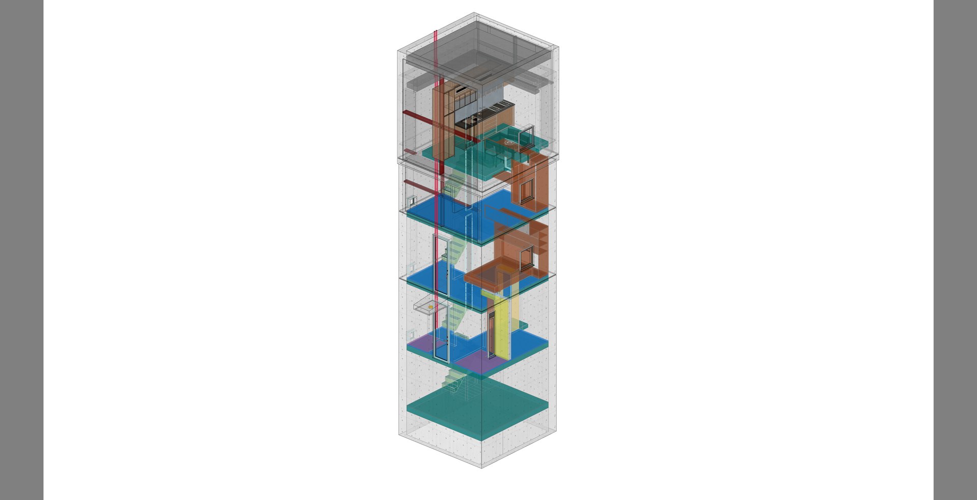 3D House 4x4 Tadao Ando - Casa 4x4 - 3D MODEL - TurboSquid 2385398