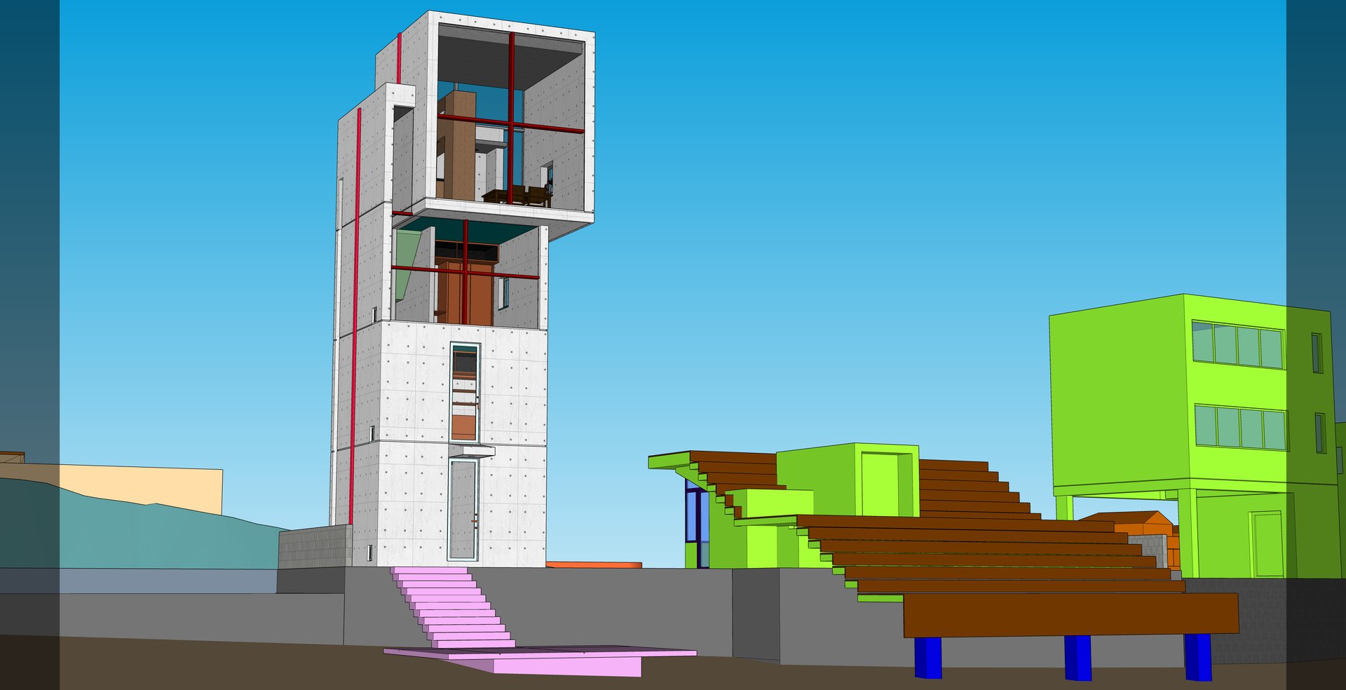 3D House 4x4 Tadao Ando - Casa 4x4 - 3D MODEL - TurboSquid 2385398
