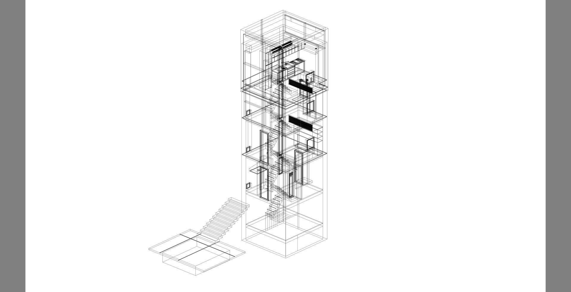 3D House 4x4 Tadao Ando - Casa 4x4 - 3D MODEL - TurboSquid 2385398