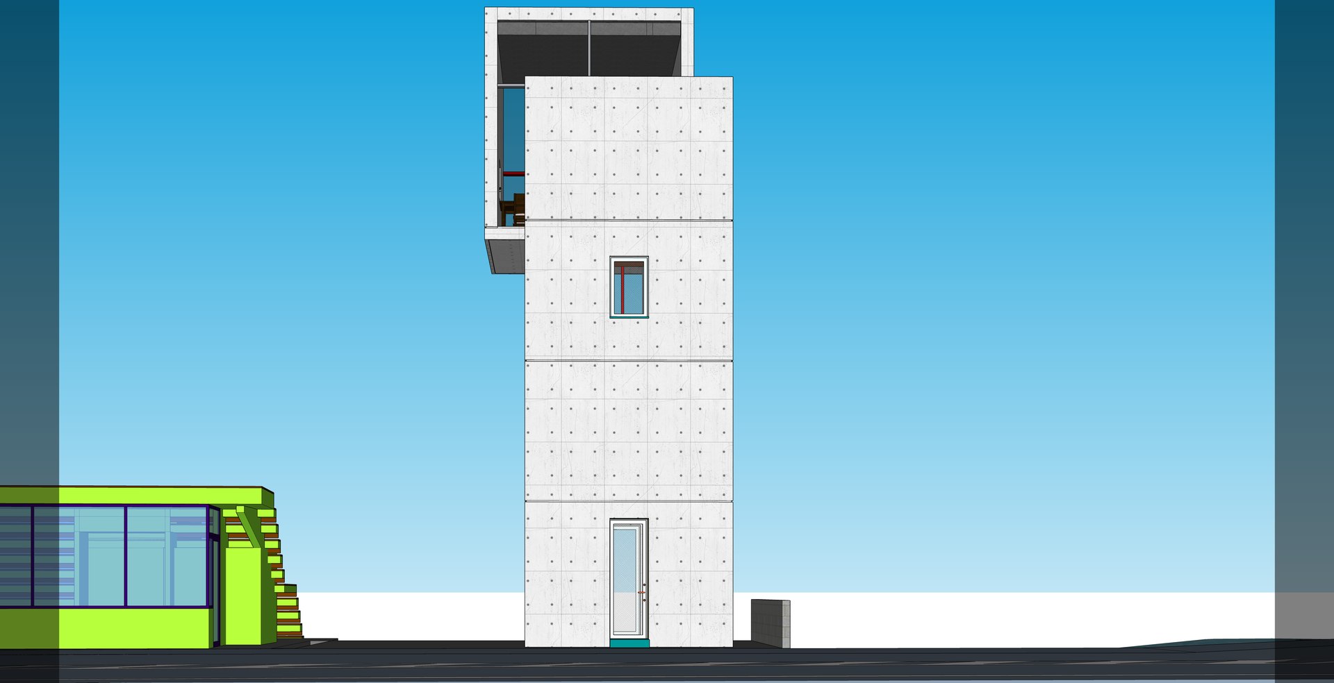3D House 4x4 Tadao Ando - Casa 4x4 - 3D MODEL - TurboSquid 2385398