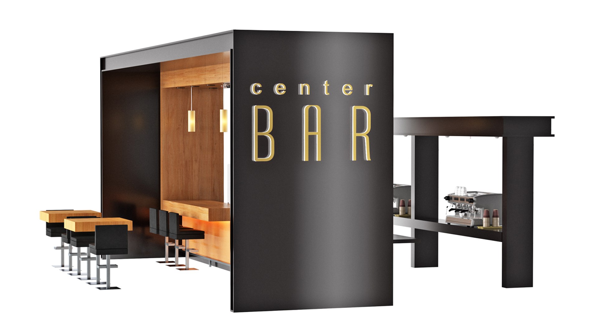Center Bar 3D Model - TurboSquid 2192474