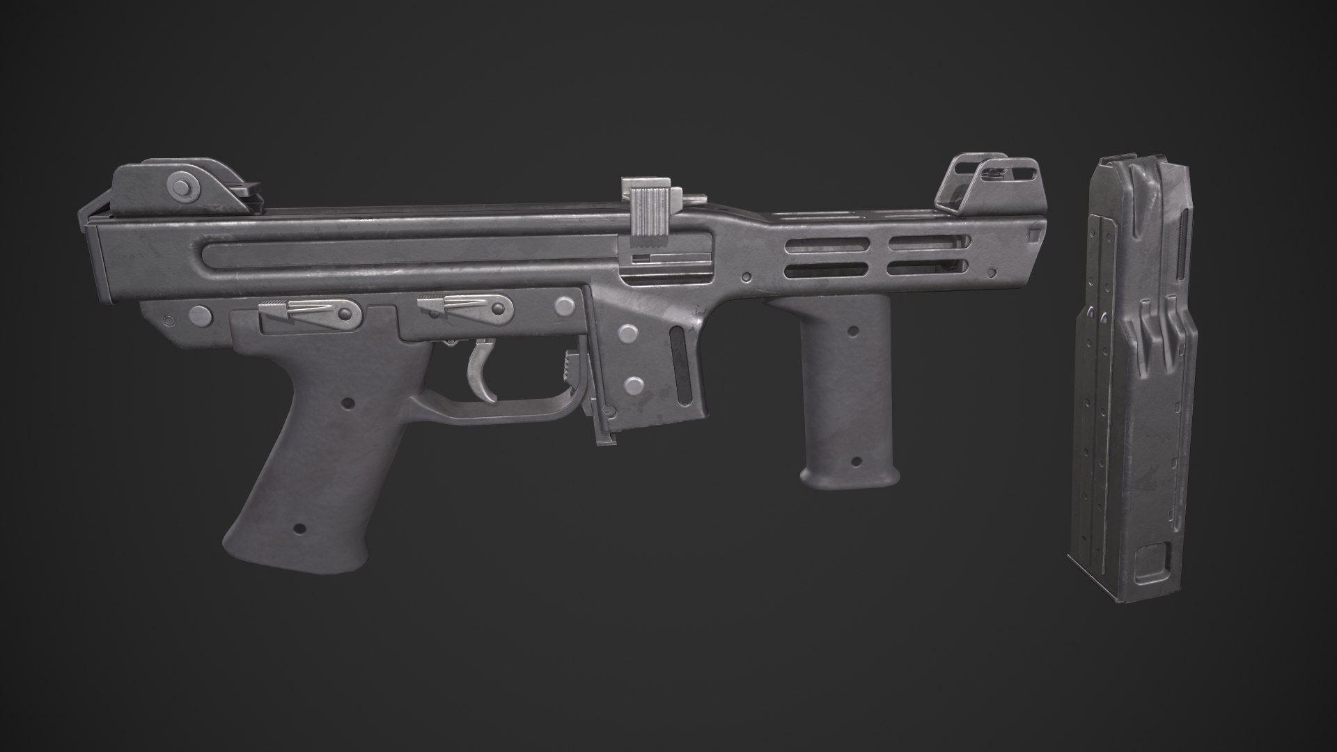3D Spectre M4 SMG Model - TurboSquid 2069706