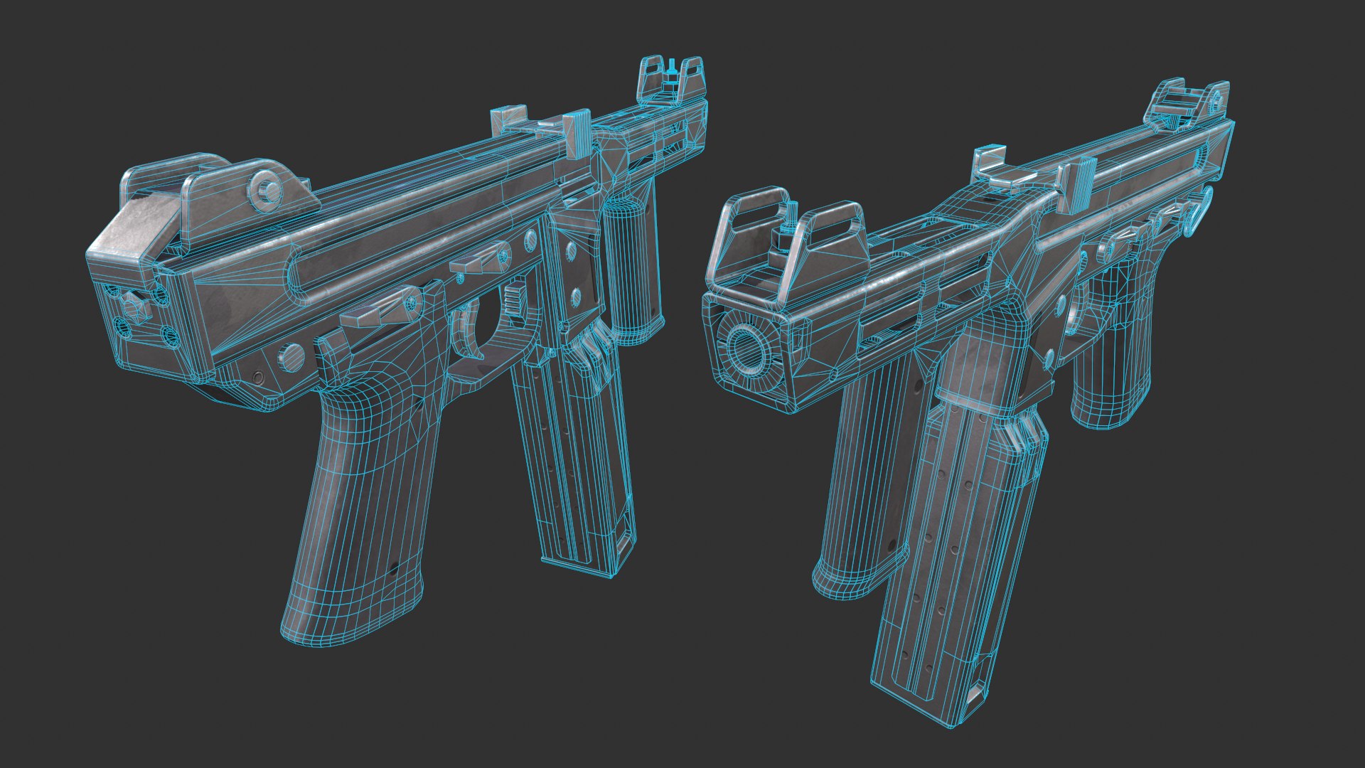 3D Spectre M4 SMG Model - TurboSquid 2069706