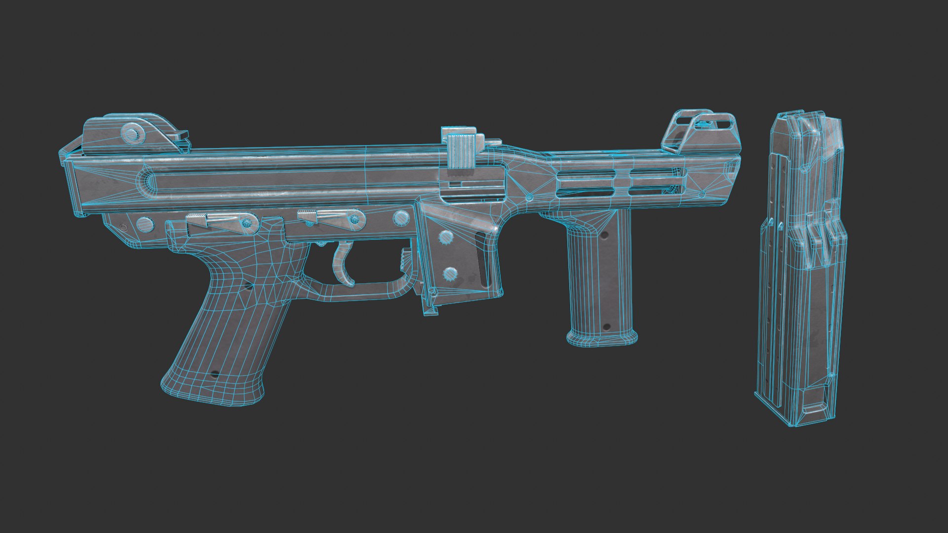 3D Spectre M4 SMG Model - TurboSquid 2069706