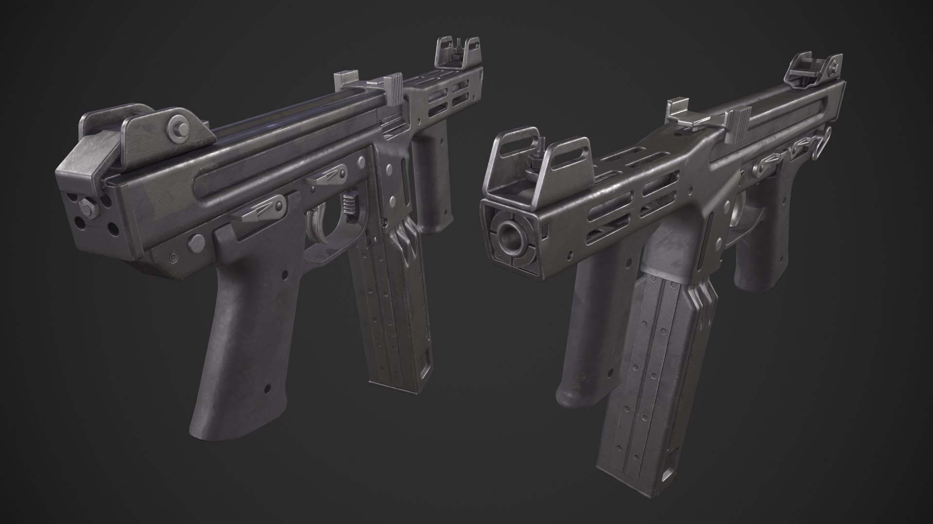 3D Spectre M4 SMG Model - TurboSquid 2069706