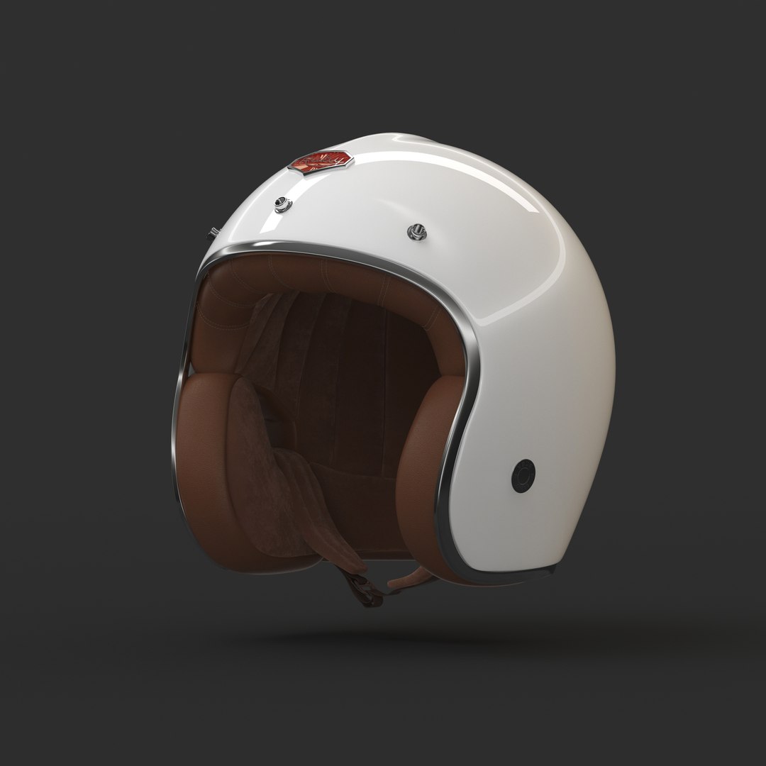 3D Ruby Motorcycle Helmet Model - TurboSquid 1212371
