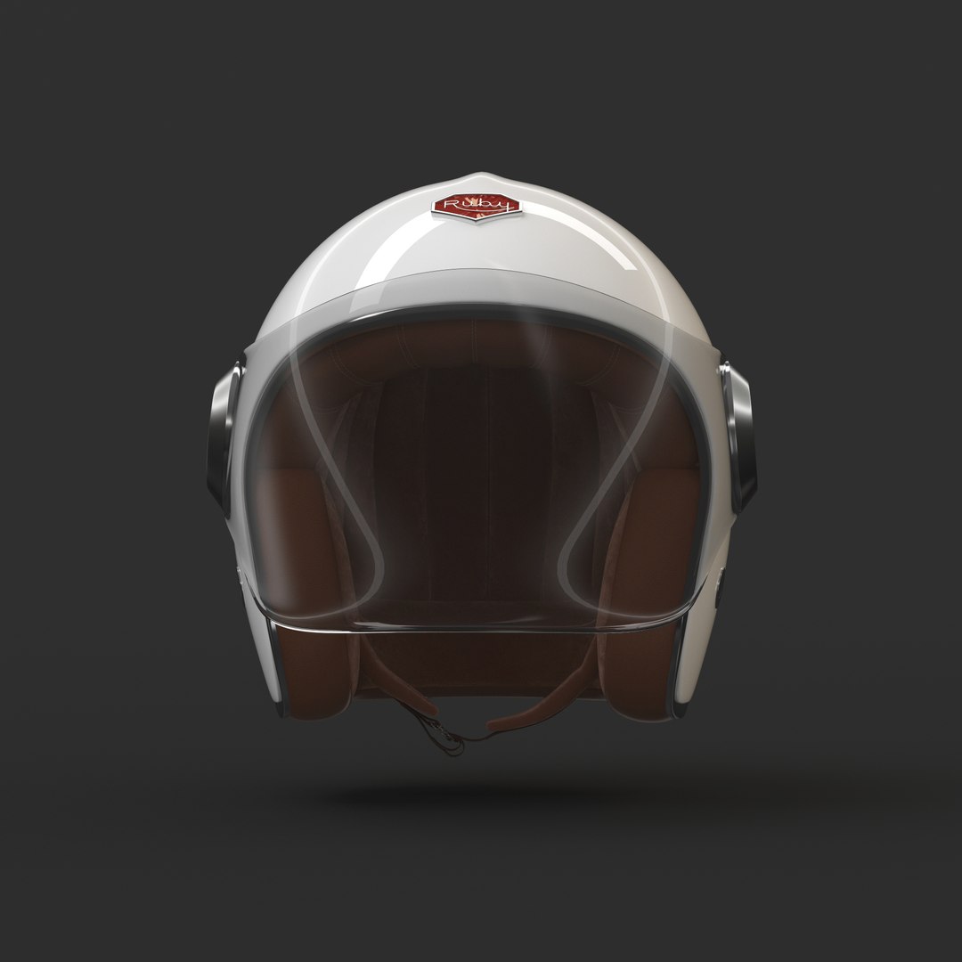 3d Ruby Motorcycle Helmet Model Turbosquid 1212371