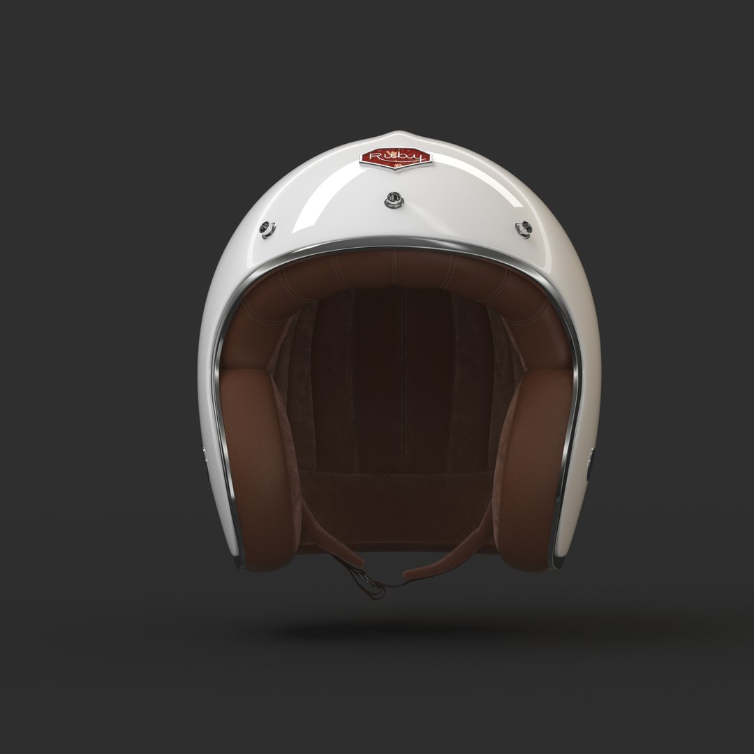 3D Ruby Motorcycle Helmet Model - TurboSquid 1212371