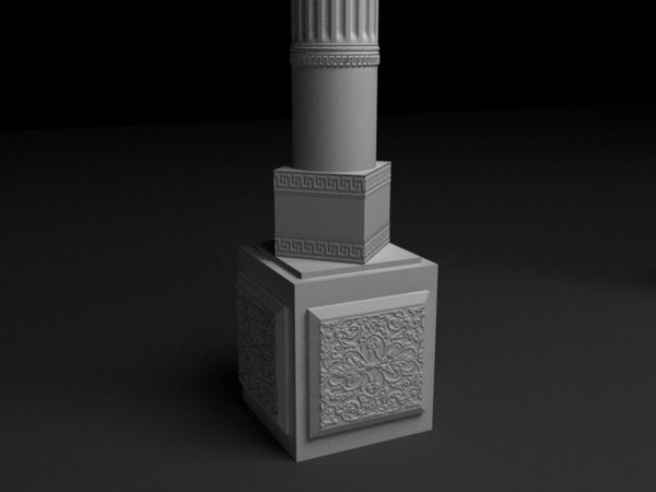 3d antique column n3