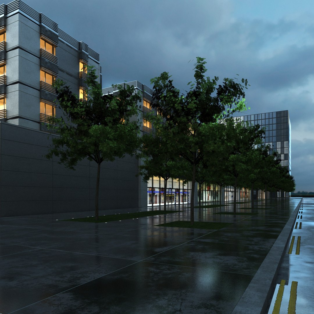 3d Model City Residential Block