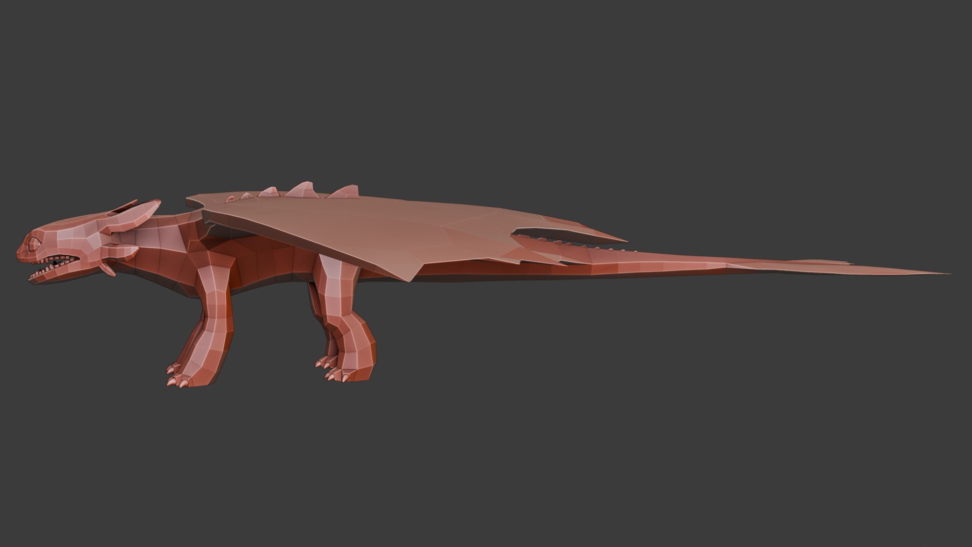 3D LOW POLY Night Fury Toothless BASE Model - TurboSquid 2348953