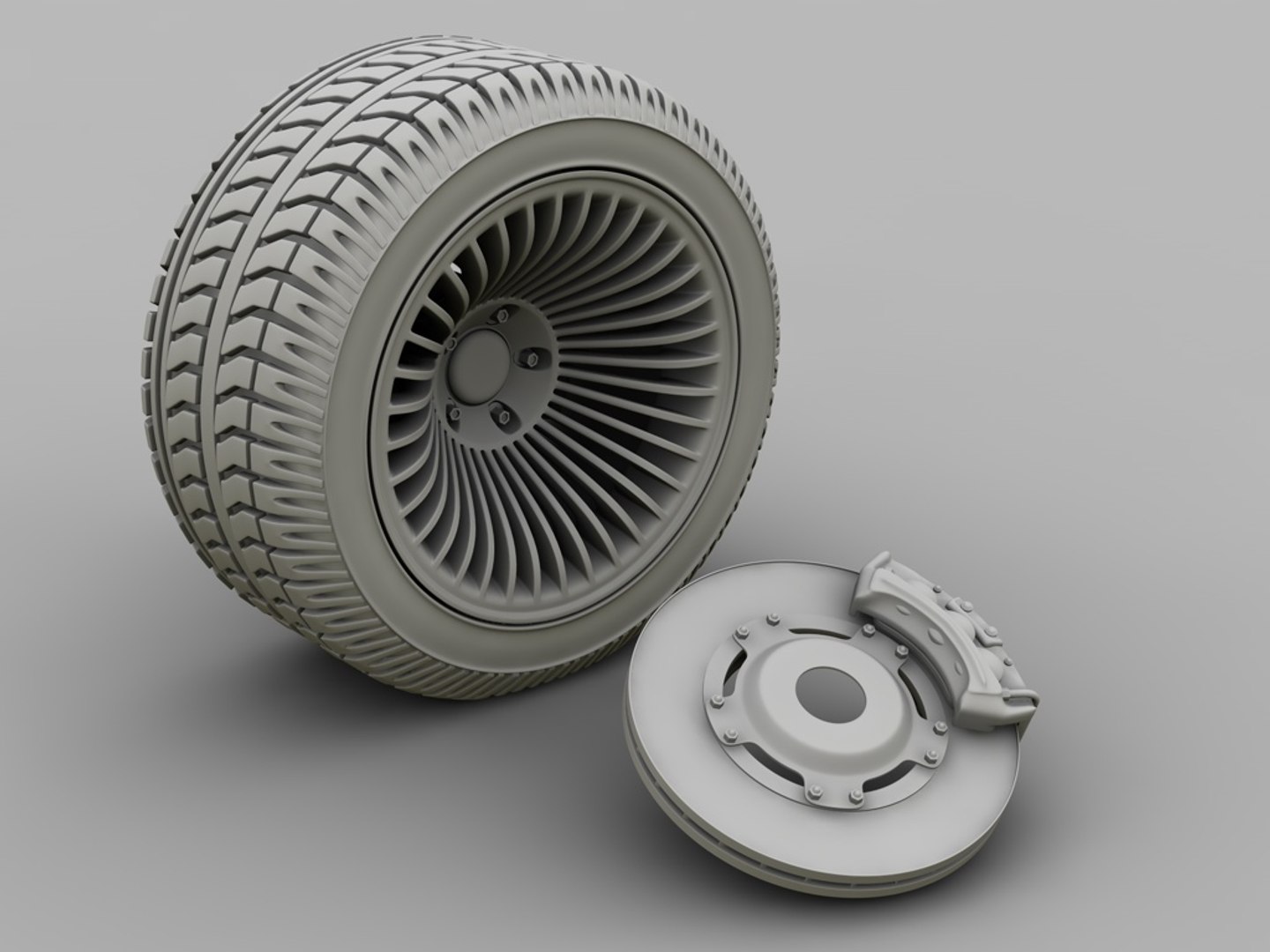 3d Model Of Brake Caliper Disk