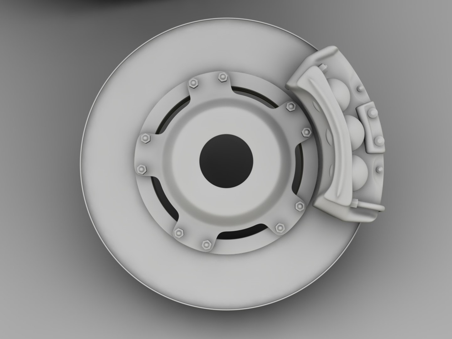3d Model Of Brake Caliper Disk