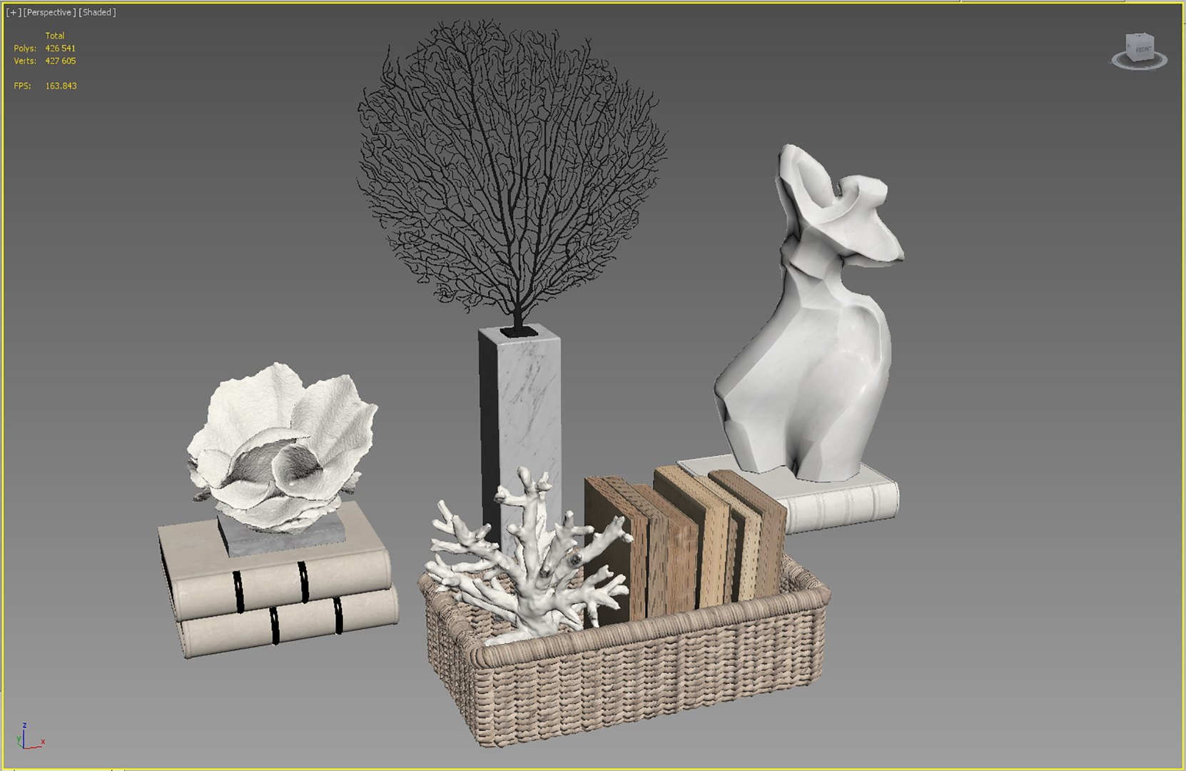 Decor Set 216 3d Model Turbosquid 2183518