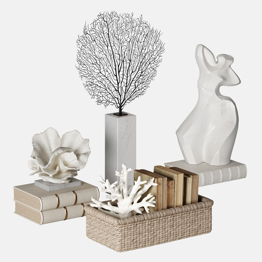Decor Set 216 3d Model Turbosquid 2183518