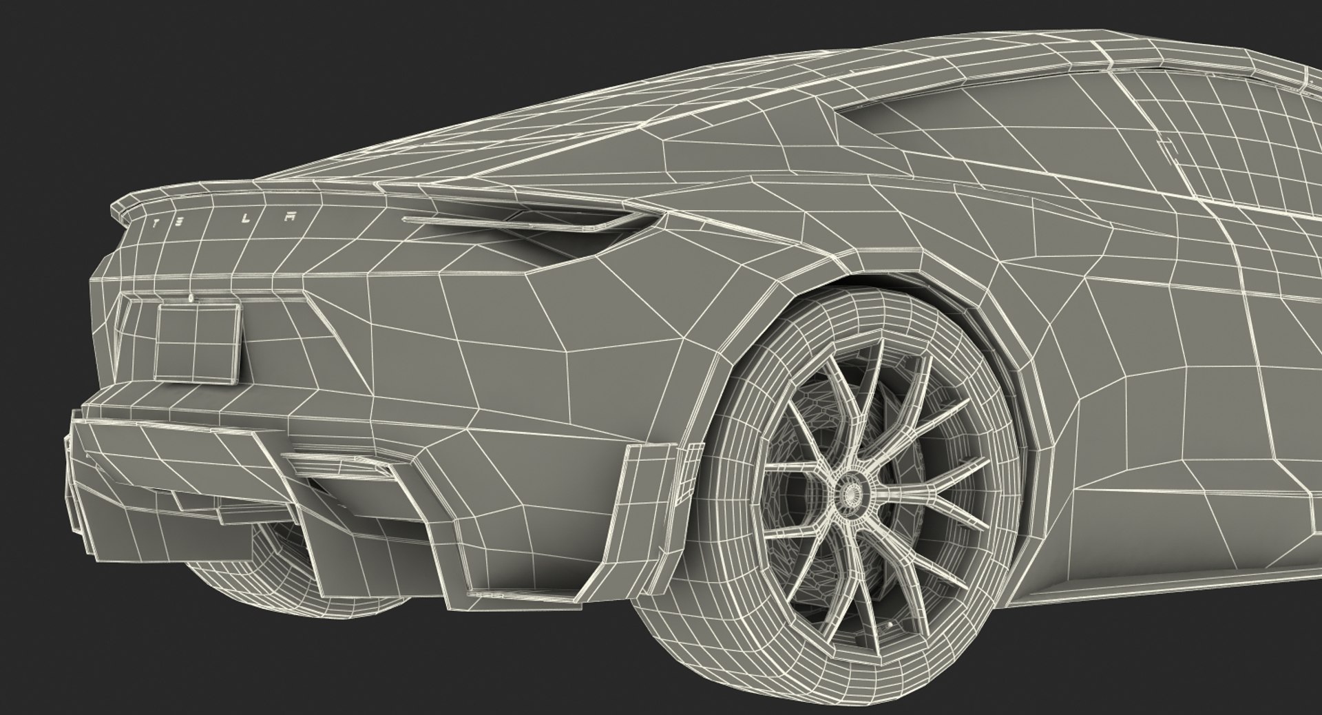 3D tesla roadster simple interior model - TurboSquid 1252057