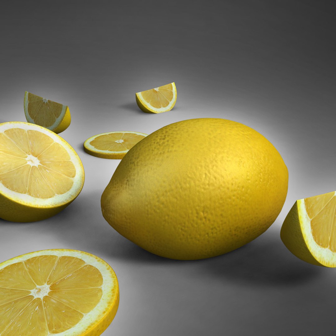 3d Lemons Bowl Design