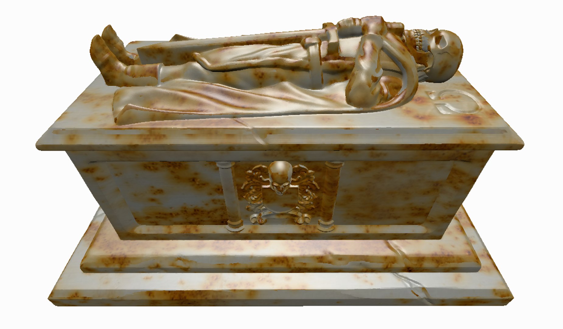 3D Sarcophagus Tomb Skeleton Model - TurboSquid 1689368
