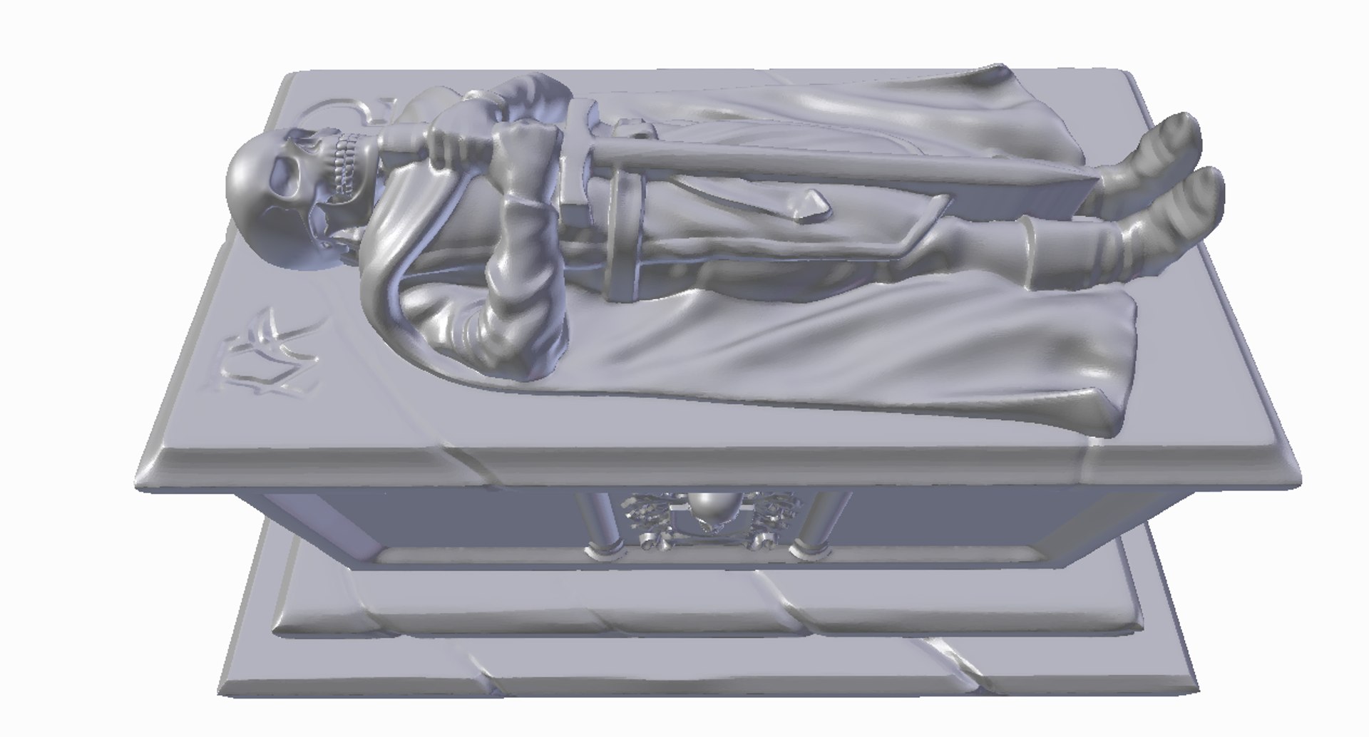 3D Sarcophagus Tomb Skeleton Model - TurboSquid 1689368