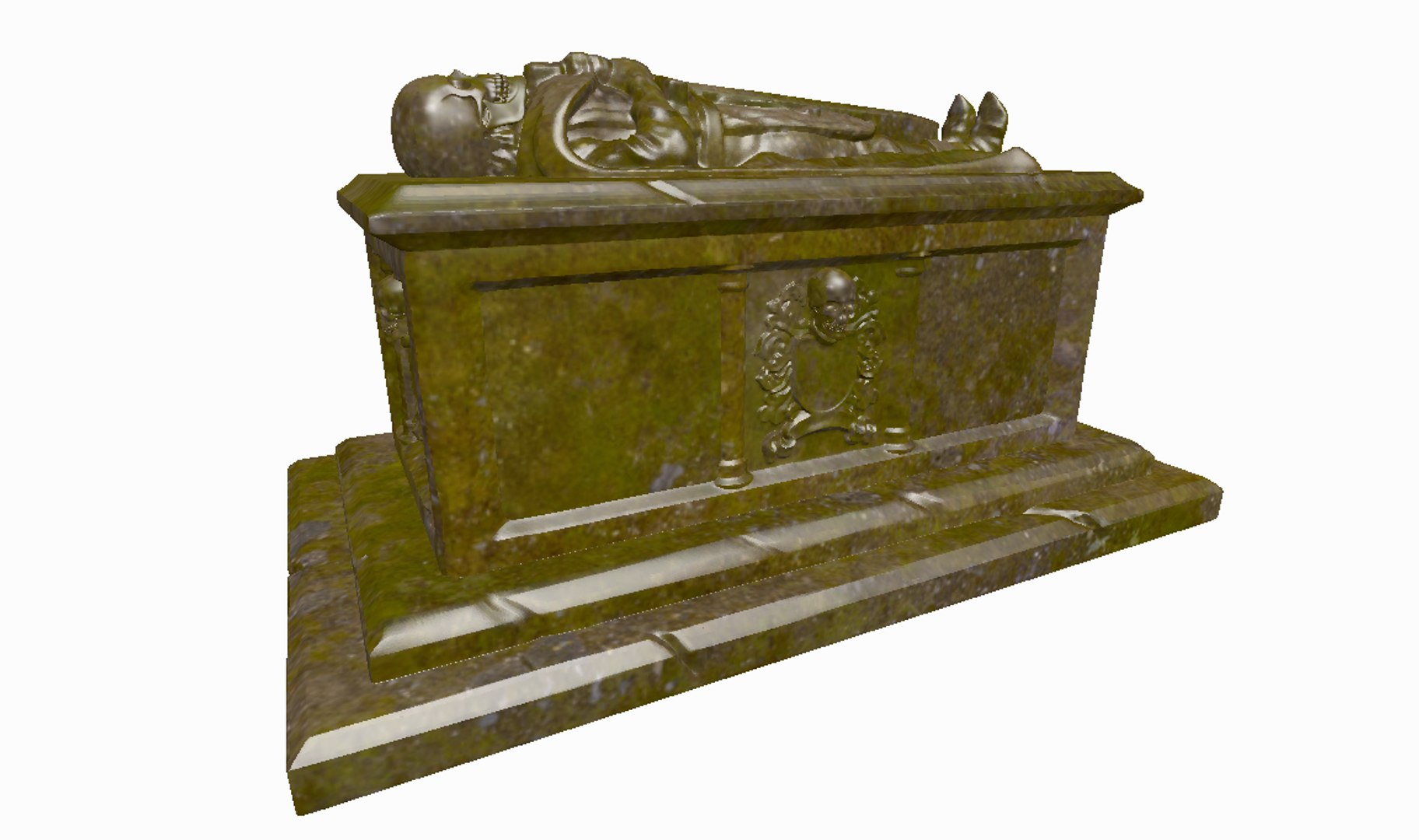 3D Sarcophagus Tomb Skeleton Model - TurboSquid 1689368