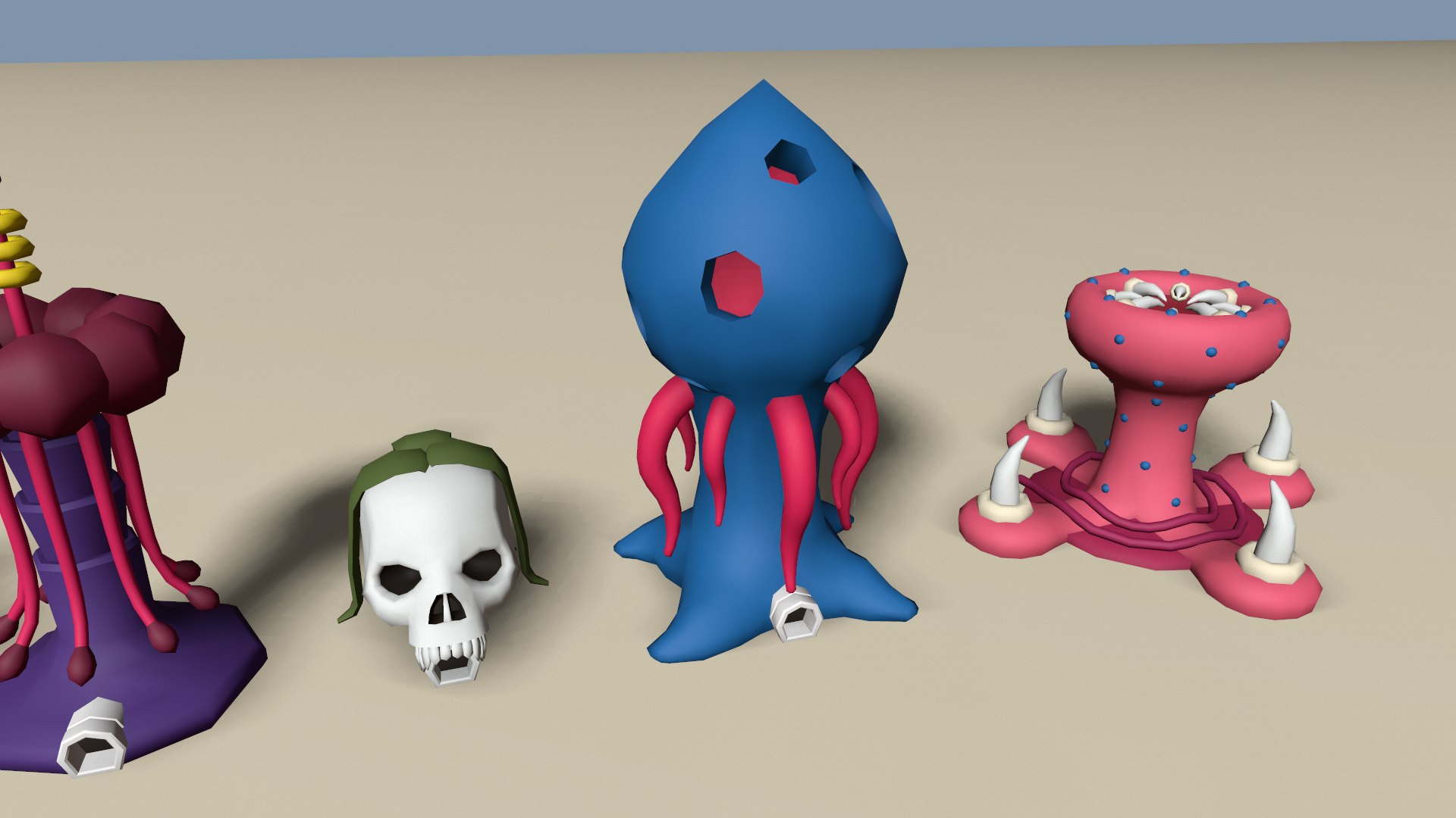 3D Cartoon Alien Worlds Insect Race Model - TurboSquid 1752263