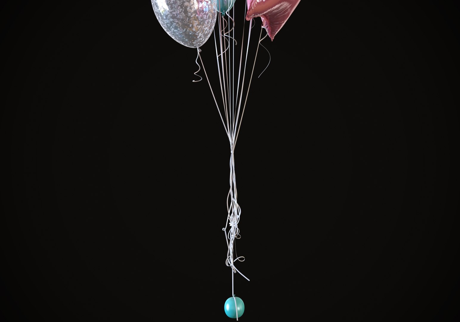 Helium Balloons 3D Model - TurboSquid 1611956