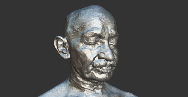 3D sculpture gandhi ram sutar - TurboSquid 1432192
