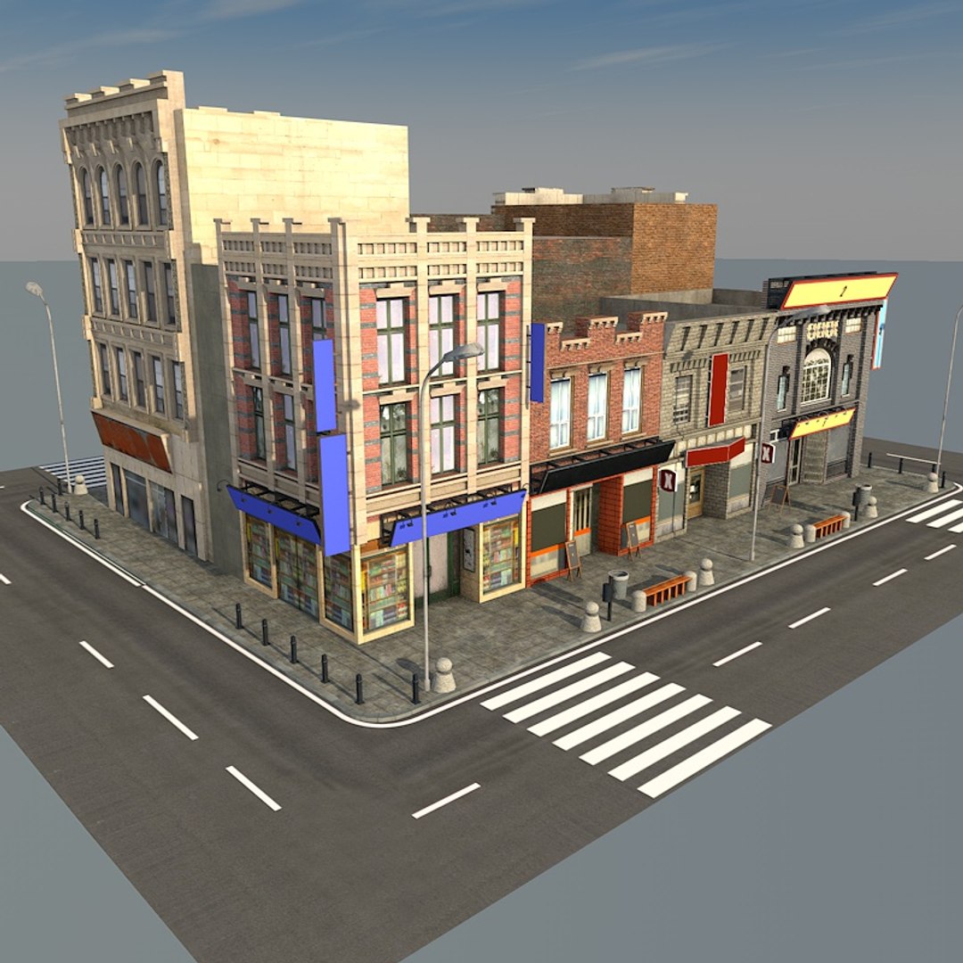 3d Street Scene Model