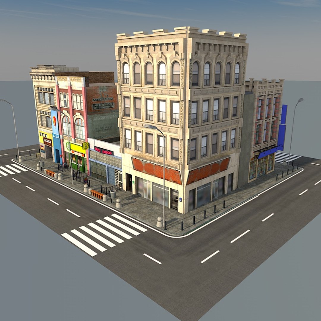 3d Street Scene Model