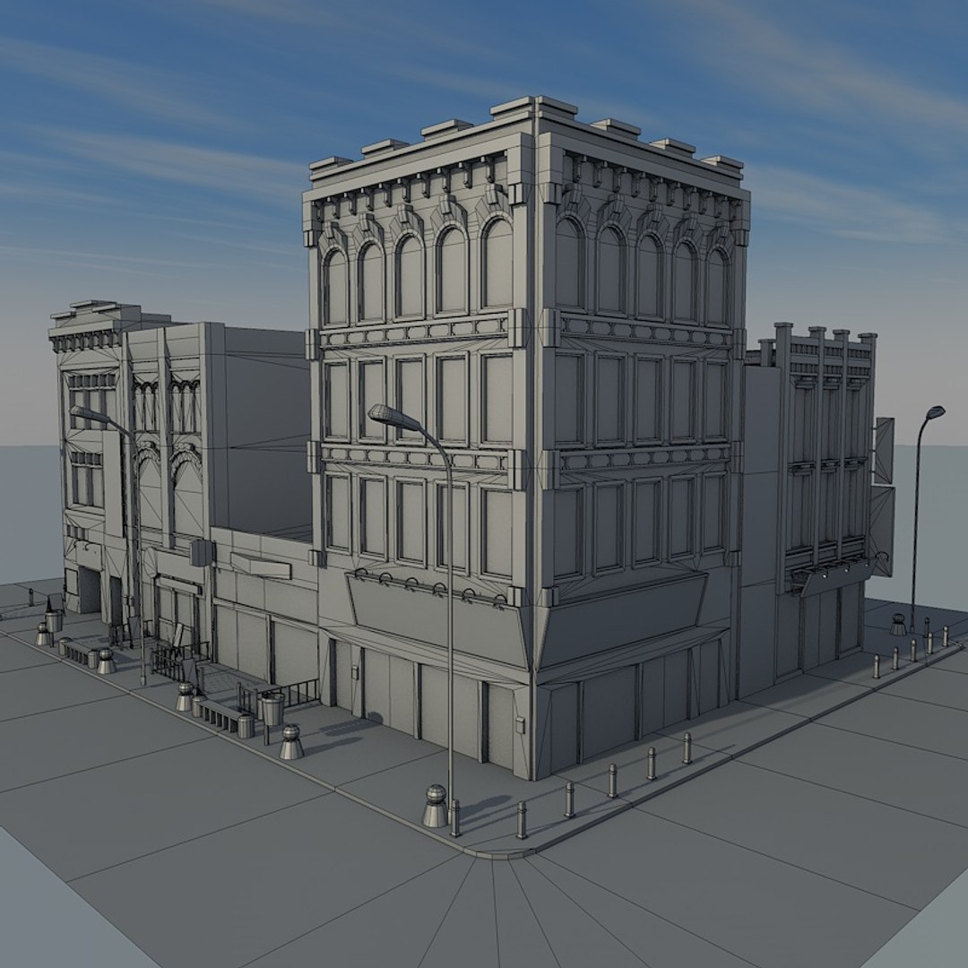 3d Street Scene Model