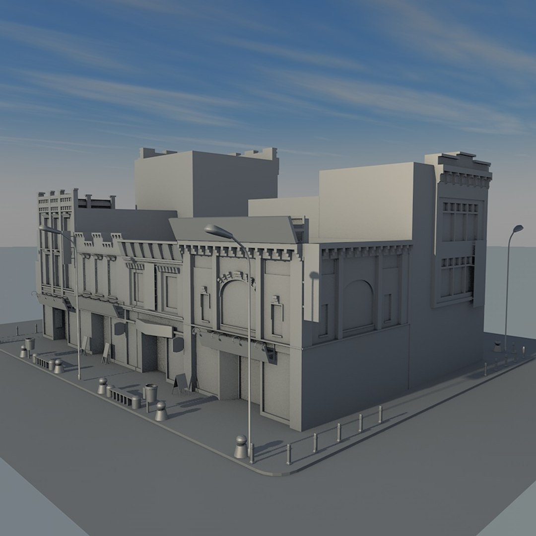 3d Street Scene Model