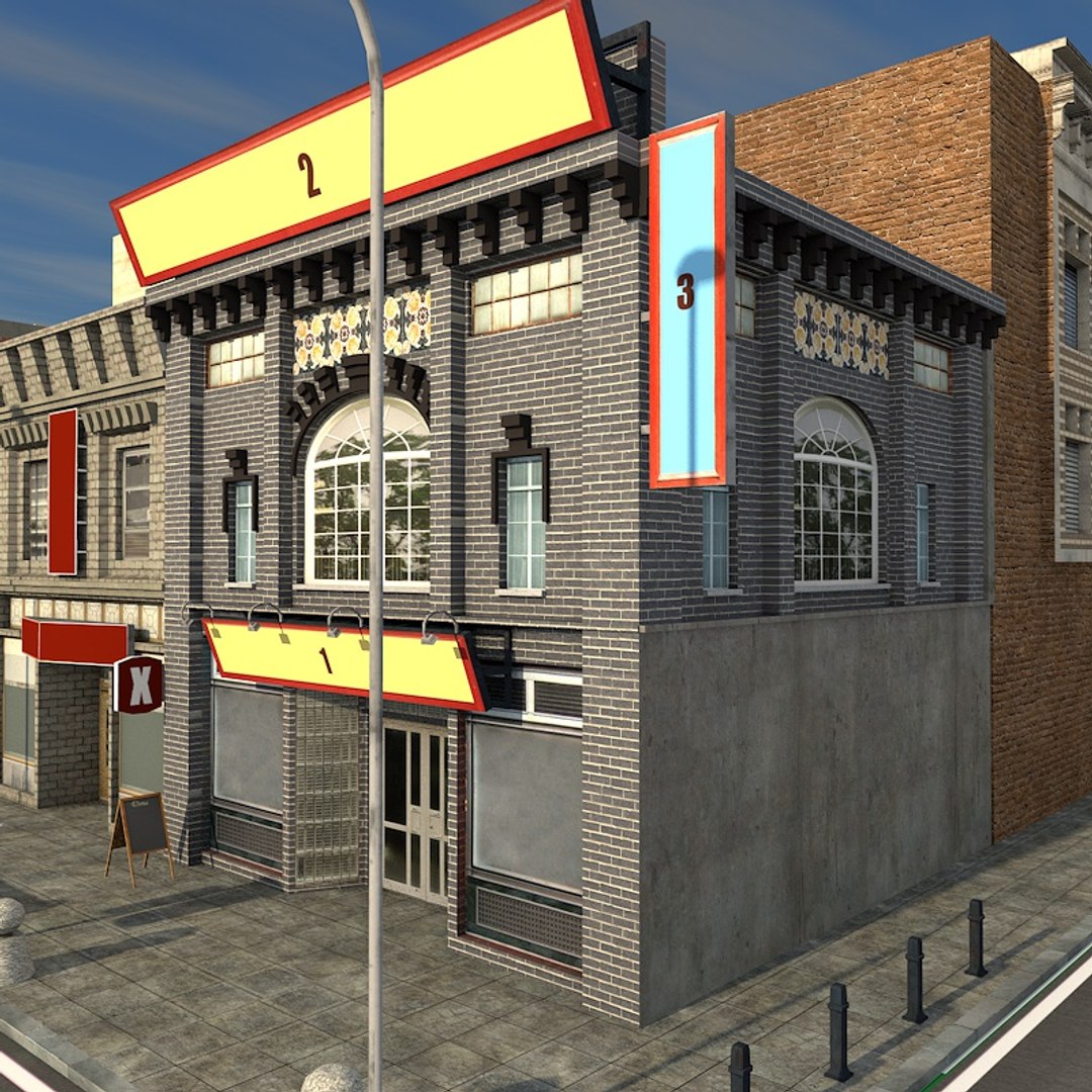 3d Street Scene Model