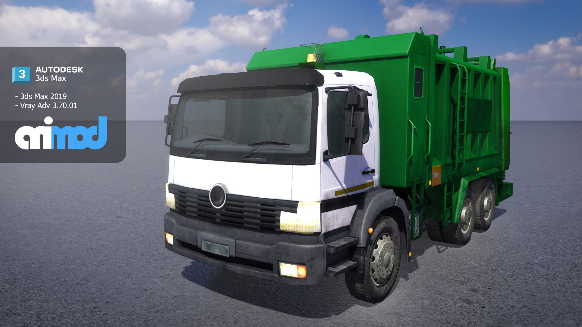 3D Model Garbage Truck - TurboSquid 2283250