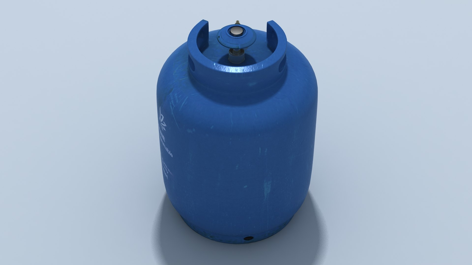 3d Butane Gas Bottle Model
