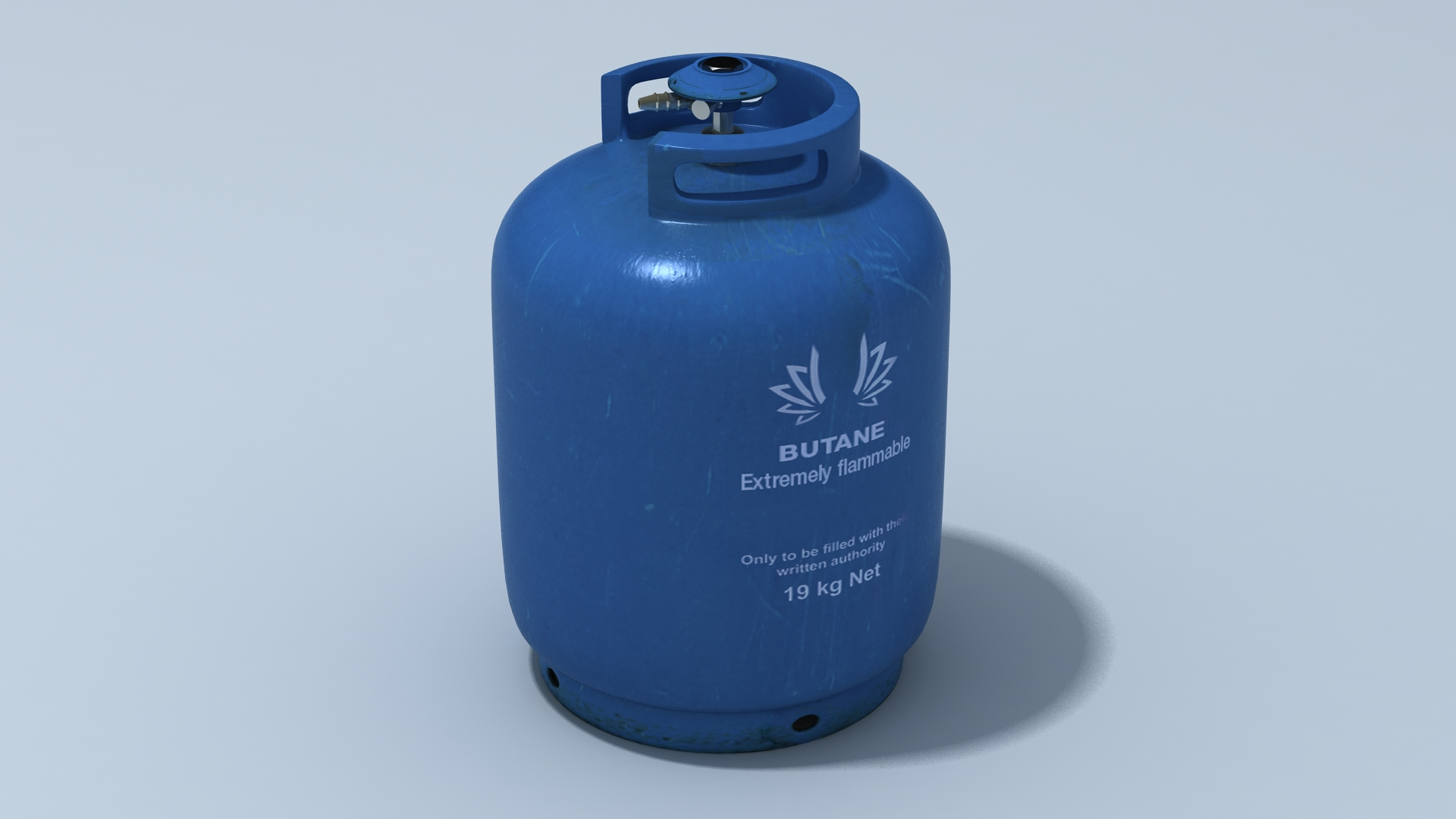 3d Butane Gas Bottle Model