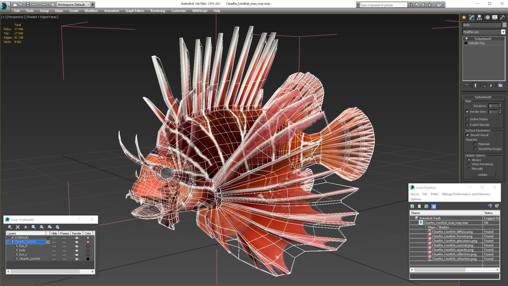 3D Clearfin Lionfish - TurboSquid 2000816