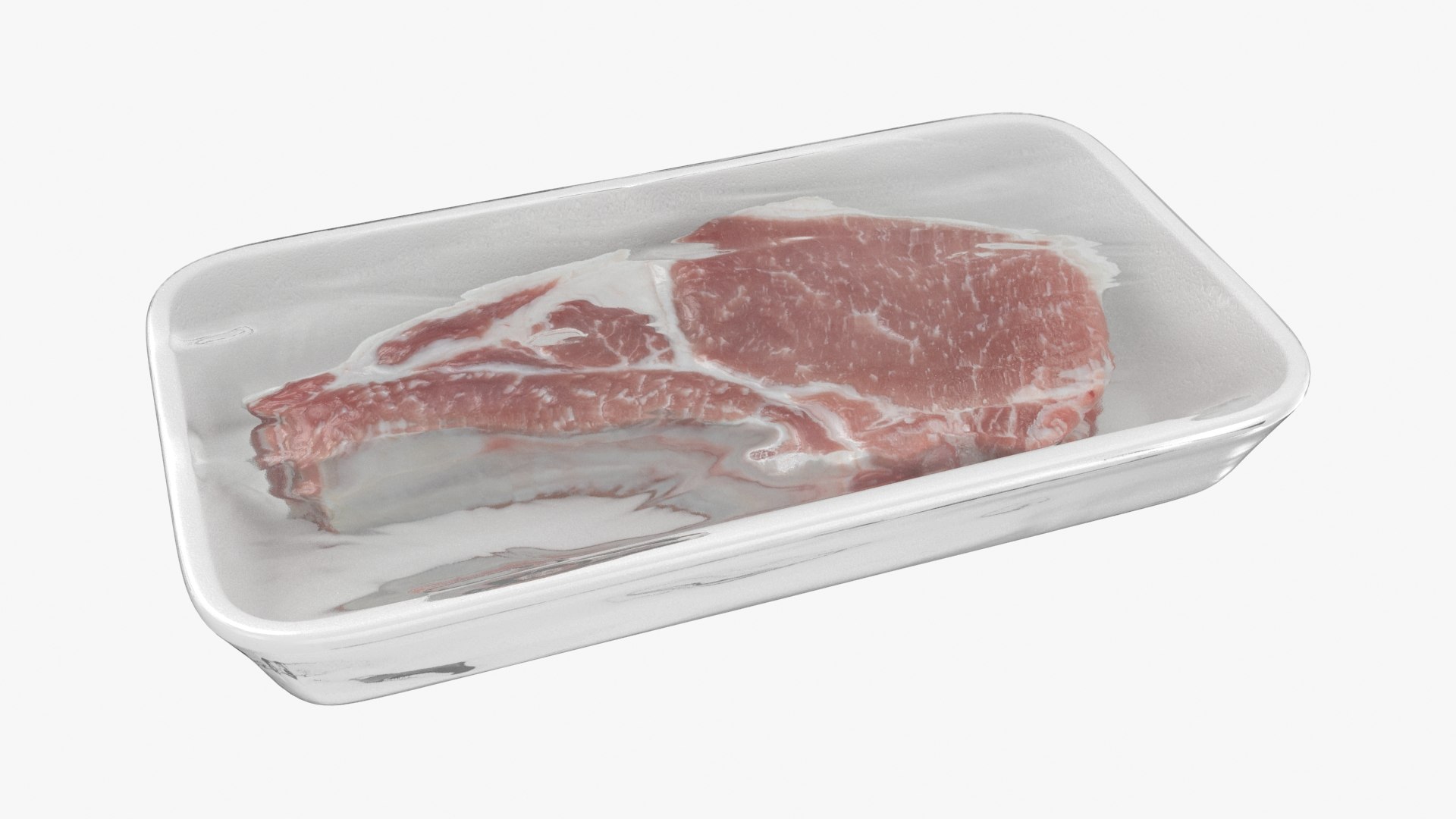 Pork Chop Wrapped Package 3D Model - TurboSquid 2155836