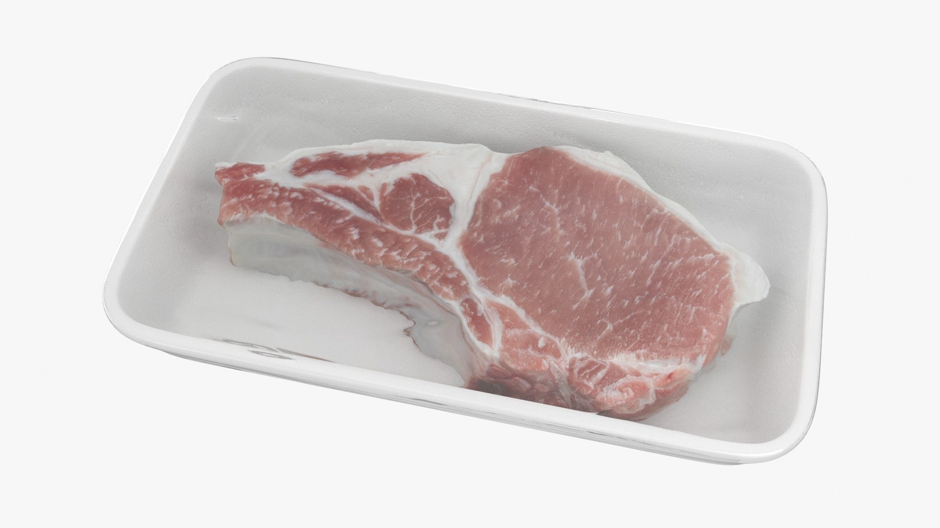 Pork Chop Wrapped Package 3D Model - TurboSquid 2155836