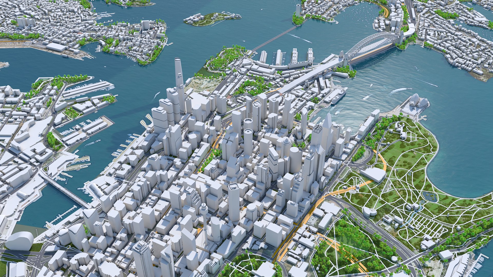 Sydney Downtown Australia 3D Model - TurboSquid 1989941