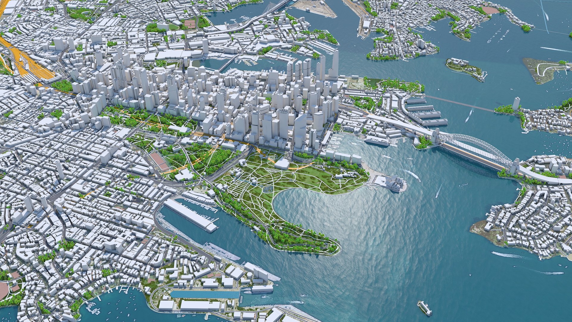 Sydney Downtown Australia 3D Model - TurboSquid 1989941