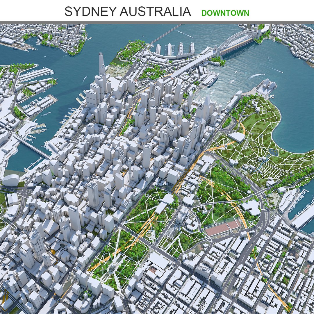 Sydney Downtown Australia 3D Model - TurboSquid 1989941