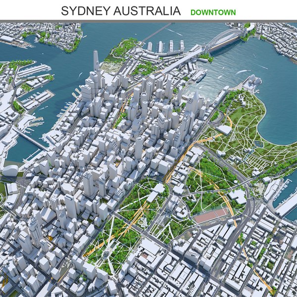 Sydney Downtown Australia 3D model - TurboSquid 1989941