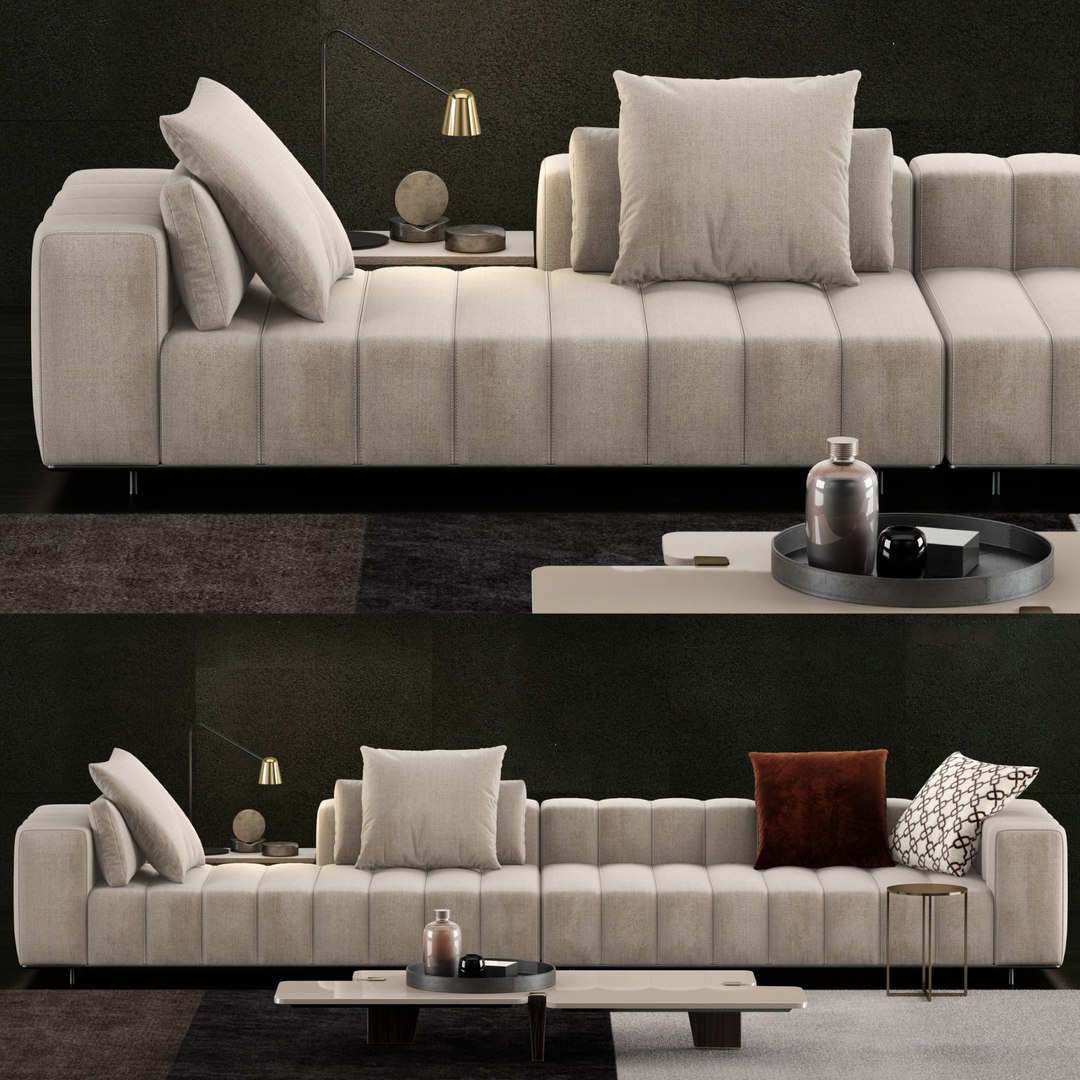 3D Minotti Freeman Tailor Sofa - TurboSquid 1585149
