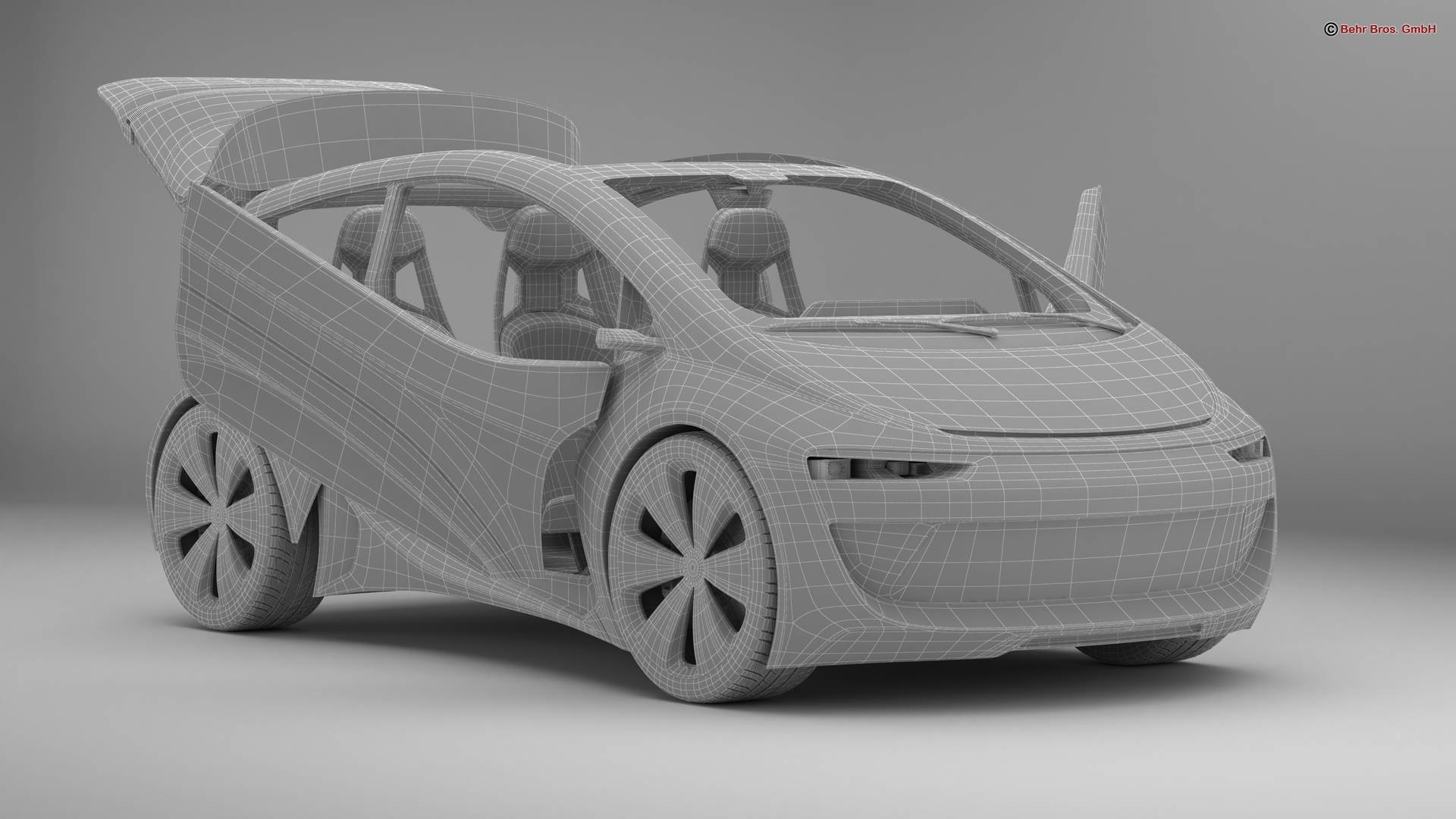 Generic Future EV Compact Car Model - TurboSquid 2437401